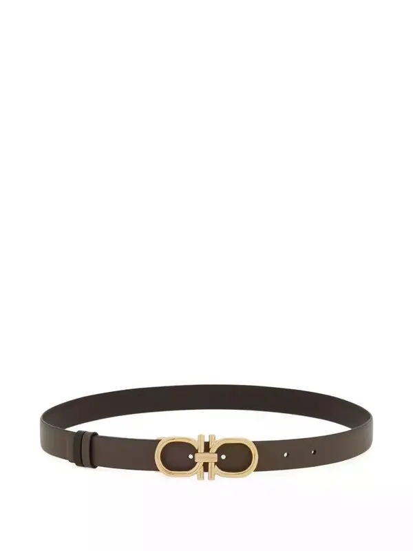 FERRAGAMO Gancini Reversible Belt - Brown
