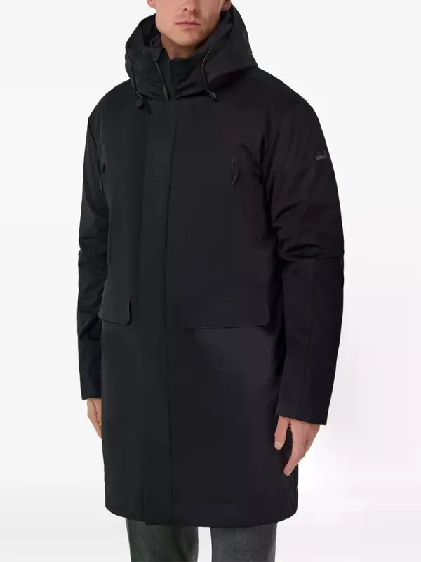 Boggi Milano Padded L-block Coat - Black