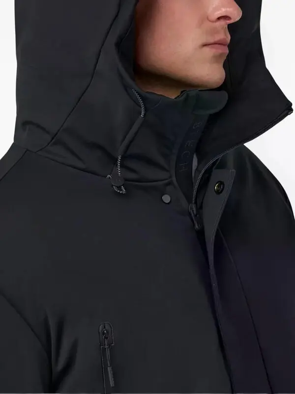 Boggi Milano Padded L-block Coat - Black