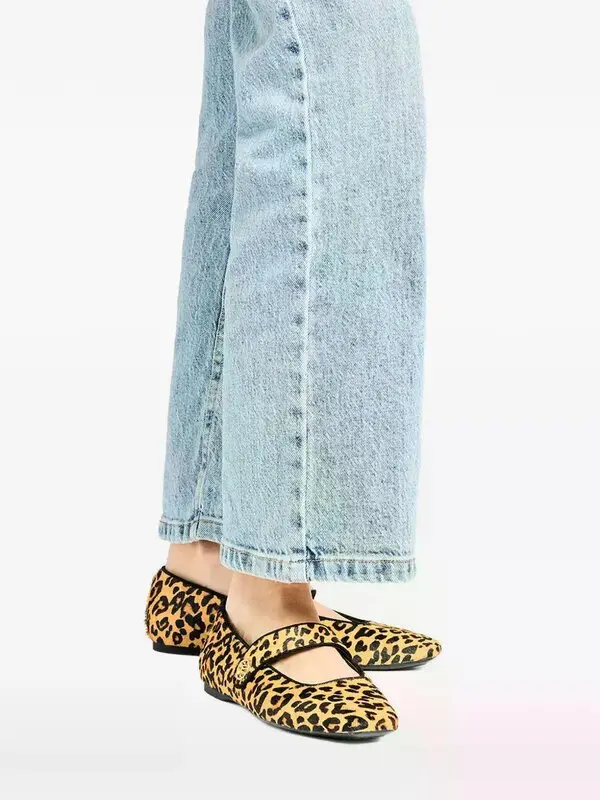 Karl Lagerfeld Leopard-print Ballet Flats