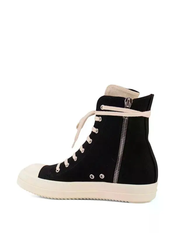 Rick Owens Canvas High-top Sneakers - Black