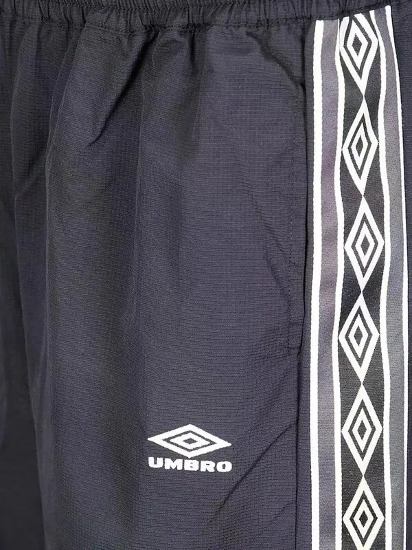 UMBRO Elastic-waistband Side-stripes Trousers - Black