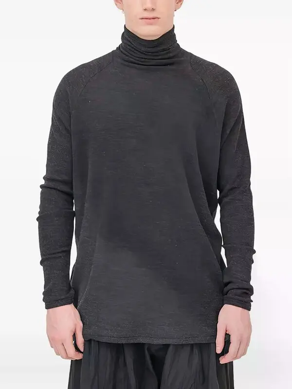 JAN JAN VAN ESSCHE Turtleneck Wool T-shirt