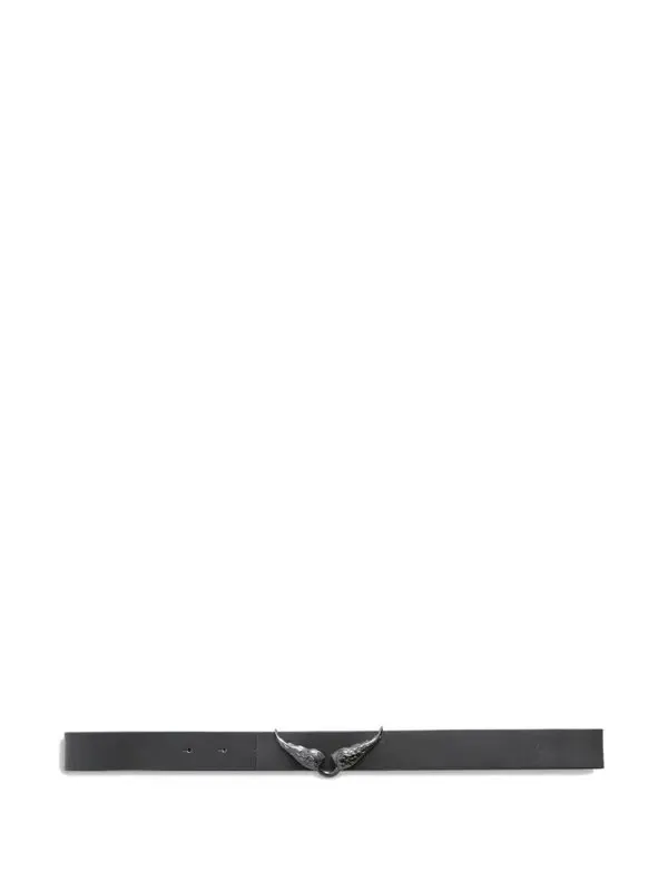 Zadig&Voltaire Wings Detail Reversible Belt - Grey