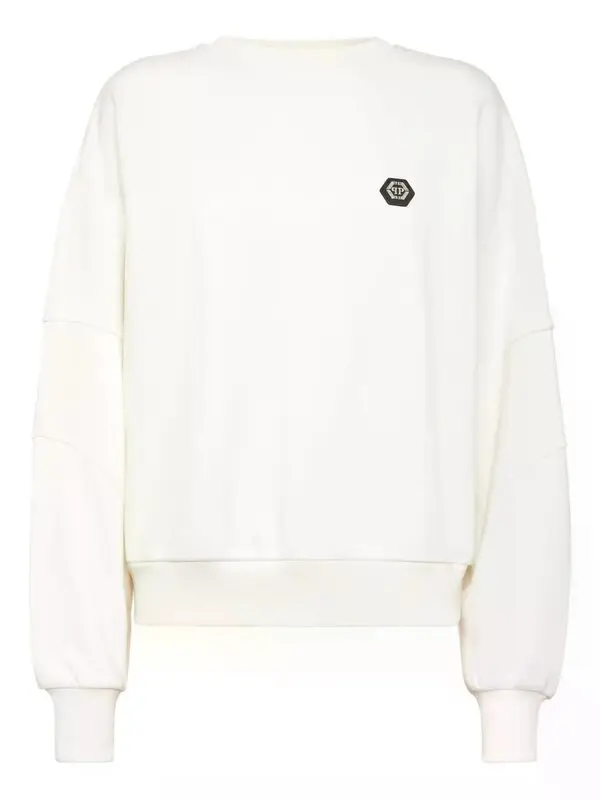 Philipp Plein Logo Round Neck Sweatshirt