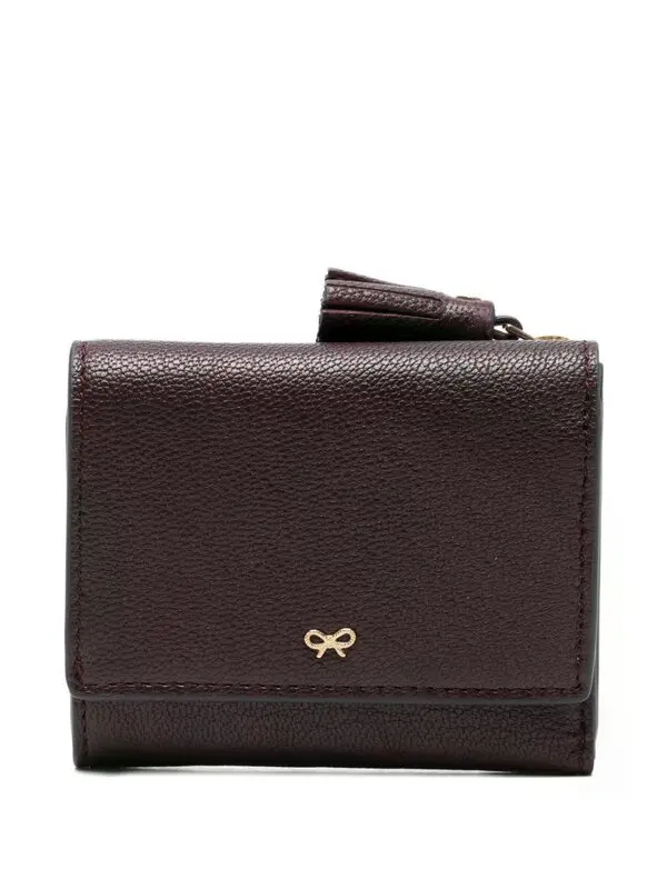 ANYA HINDMARCH Peeping-eyestassel Trifold Leather Wallet - Brown