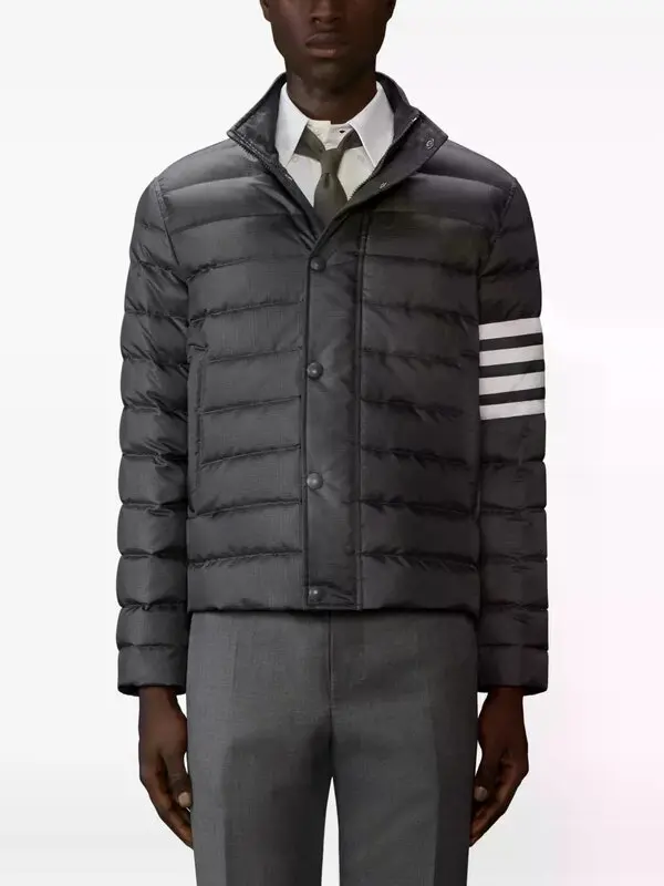 Thom Browne Four-bar Stripe Detail Jacket - Grey