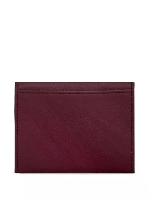FERRAGAMO Gancini Flap Credit Card Holder - Red