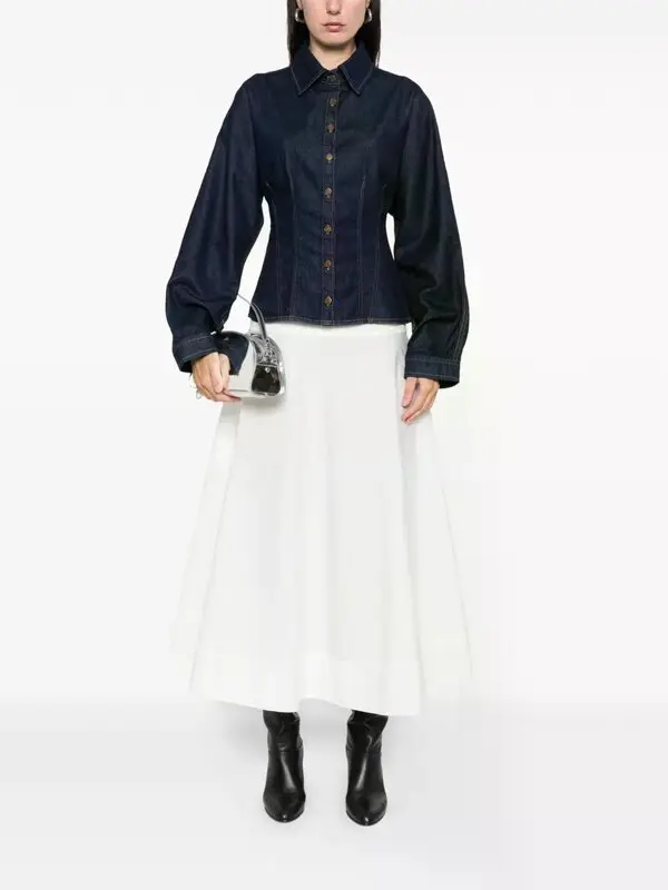 AGOLDE Devon Buttoned Shirt - Blue
