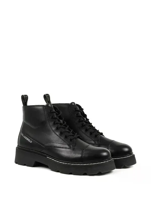 Karl Lagerfeld Logo-debossed Boots