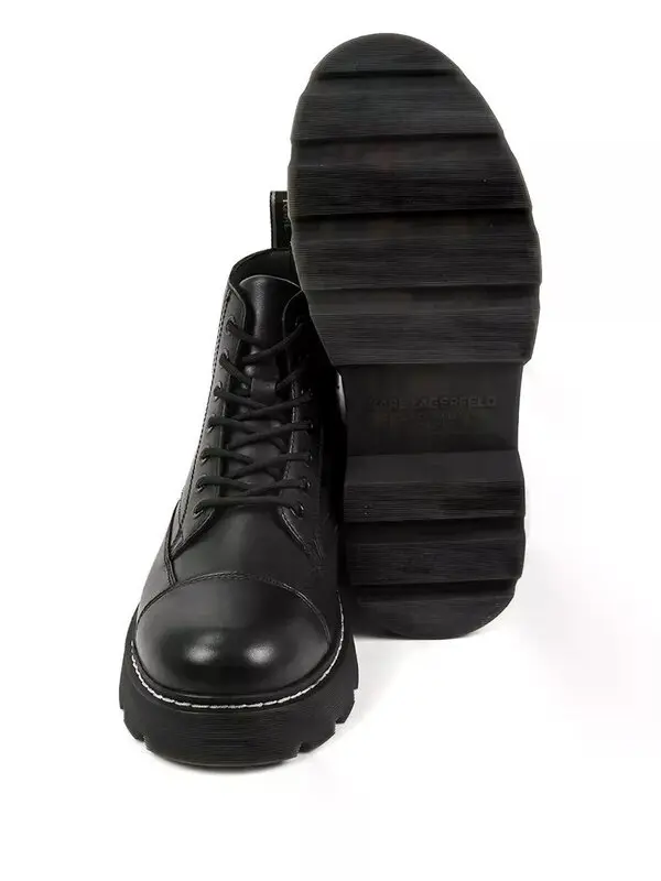 Karl Lagerfeld Logo-debossed Boots