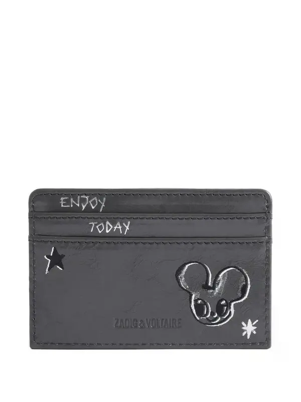 Zadig&Voltaire Graphic-print Cardholder - Grey