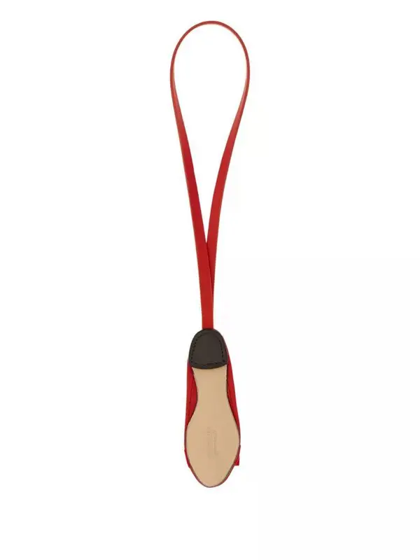 FERRAGAMO Varina Leather Charm - Red