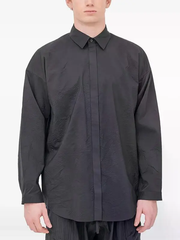 JAN JAN VAN ESSCHE Concealed-button Long-sleeved Shirt
