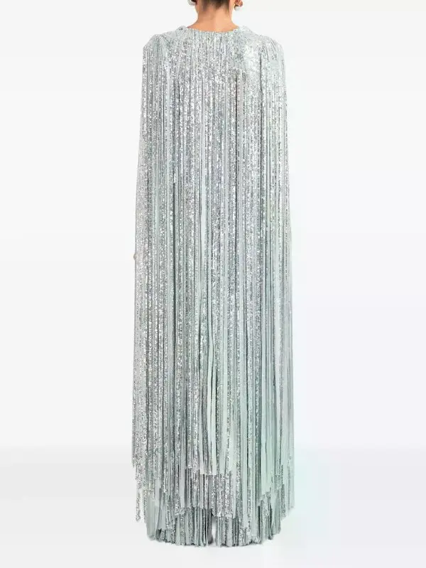 ANA RADU Fringed Maxi Dress
