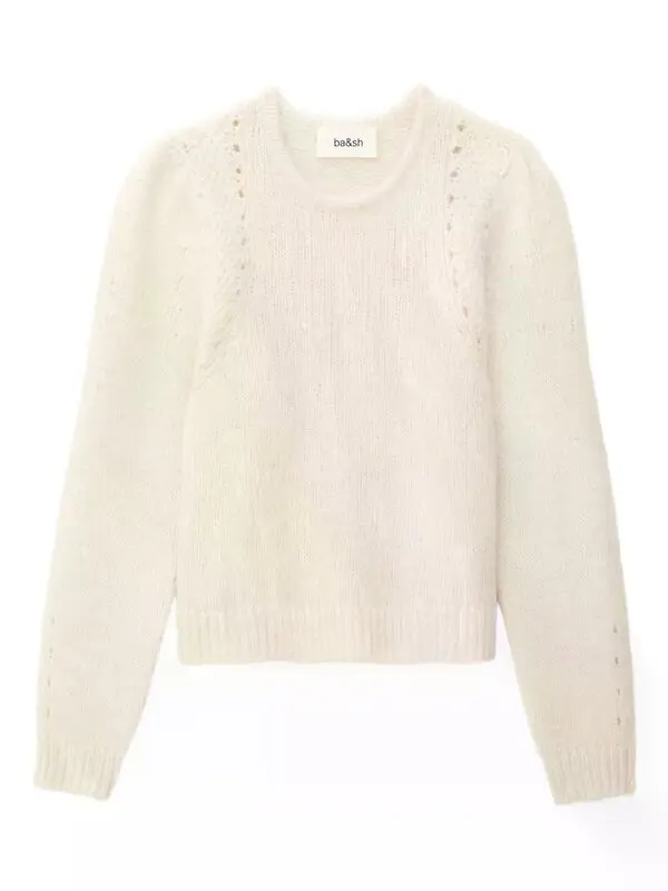 Ba&sh Belma Long-sleeve Sweater - Neutrals