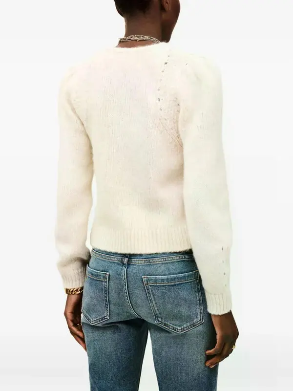 Ba&sh Belma Long-sleeve Sweater - Neutrals