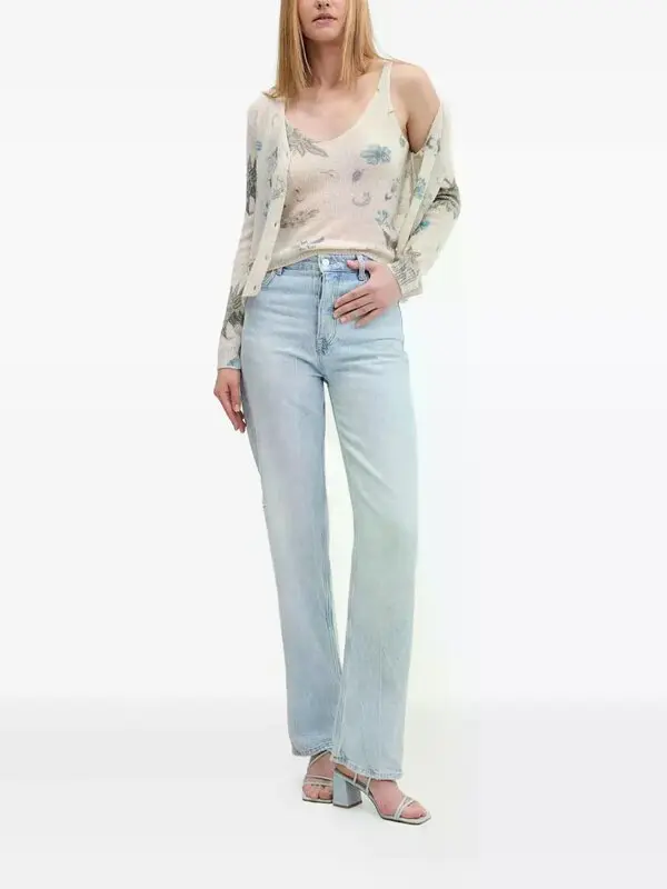 Desigual Floral Cardigan Set - Neutrals