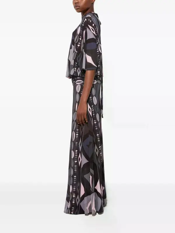 Emilio Pucci Collane Print Long Dress