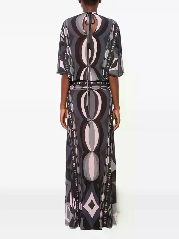 Emilio Pucci Collane Print Long Dress