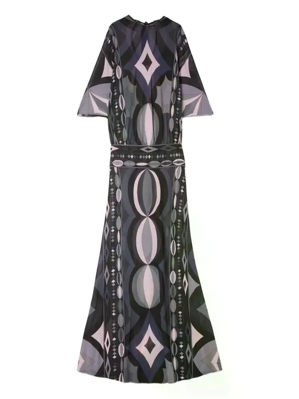 Emilio Pucci Collane Print Long Dress