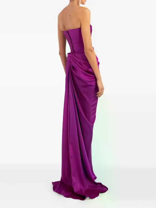 ANA RADU Strapless Maxi Dress