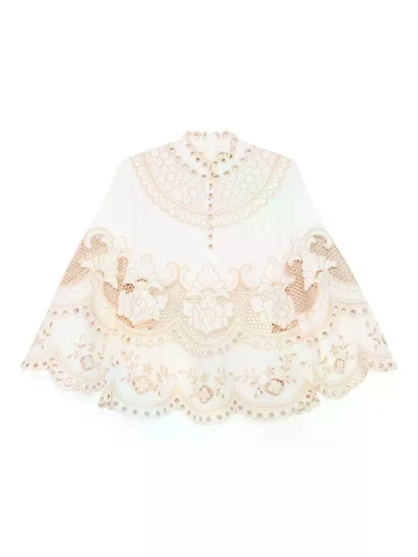 Zimmermann Wanderlust Button Embroidery Blouse