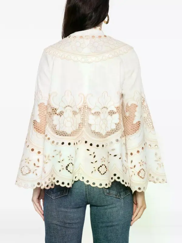 Zimmermann Wanderlust Button Embroidery Blouse