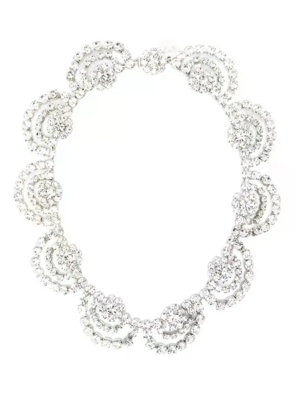 N°21 Flower Detail Necklace - Silver