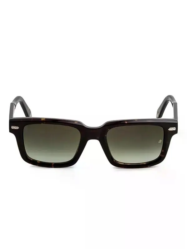 CUTLER & GROSS Square Frame Sunglasses - Brown
