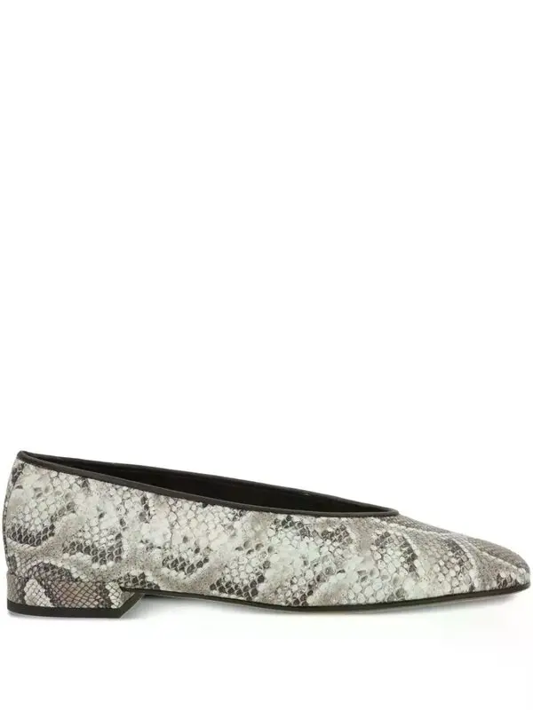 Giorgio Armani Squared Ballet Flats - Neutrals