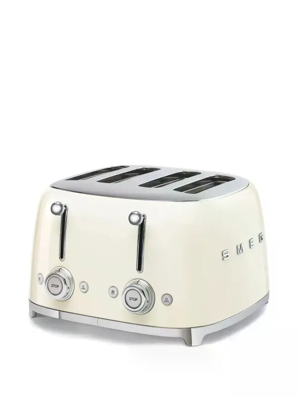 SMEG Logo Lettering Plissé Four-toaster - Neutrals