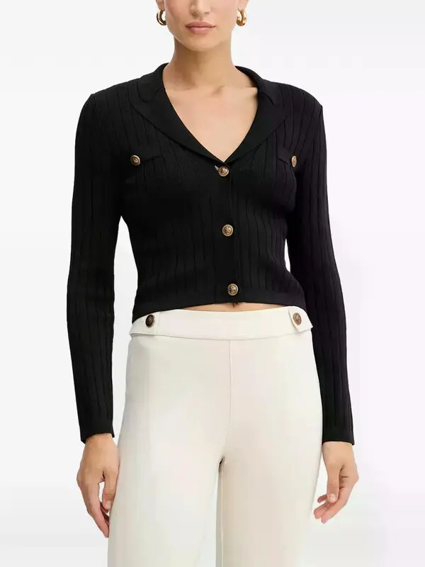 Guess Felicity Ribbed Button Cardigan