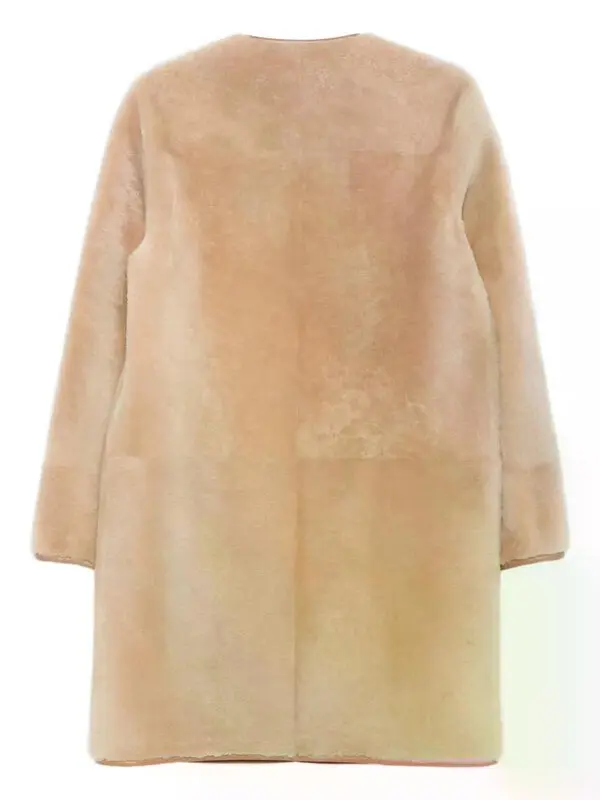 BLANCHA Button-up Shearling Coat
