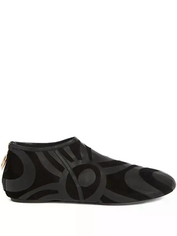 Emilio Pucci Printed Leather Flat Shoes