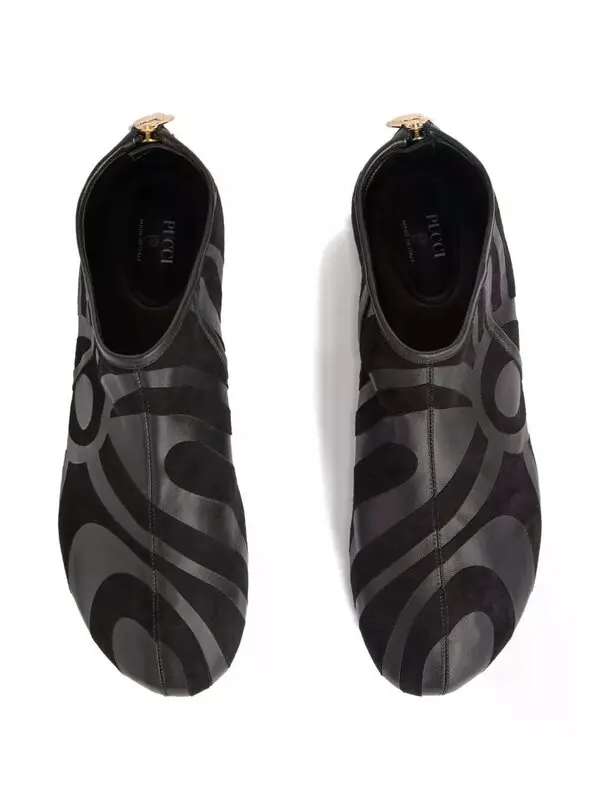 Emilio Pucci Printed Leather Flat Shoes