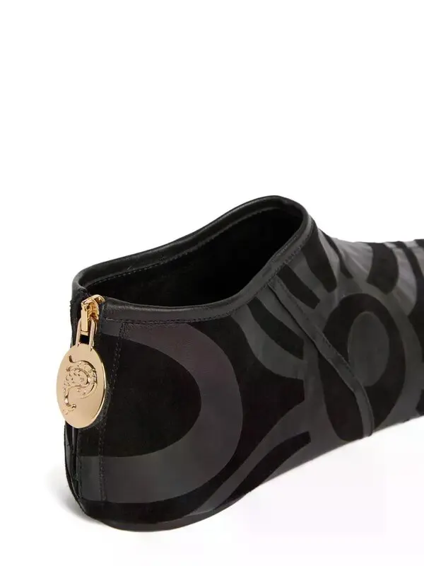 Emilio Pucci Printed Leather Flat Shoes