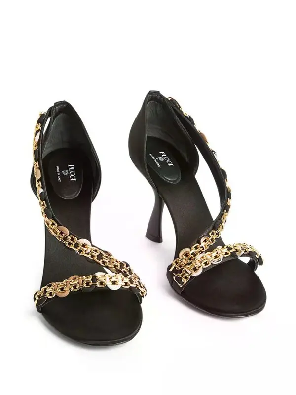 Emilio Pucci Chain Embellished Heeled Sandals