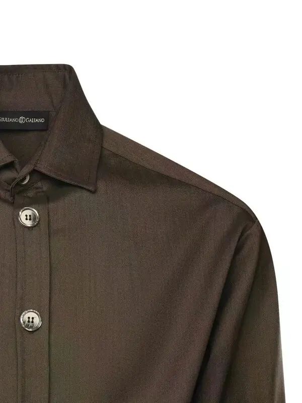 GIULIANO GALIANO Patch-pocket Shirt - Brown