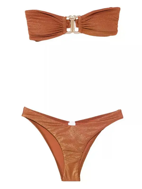 Zimmermann Daylight Metallic Bikini - Brown