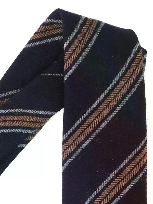 Cesare Attolini Striped Neck Tie - Blue
