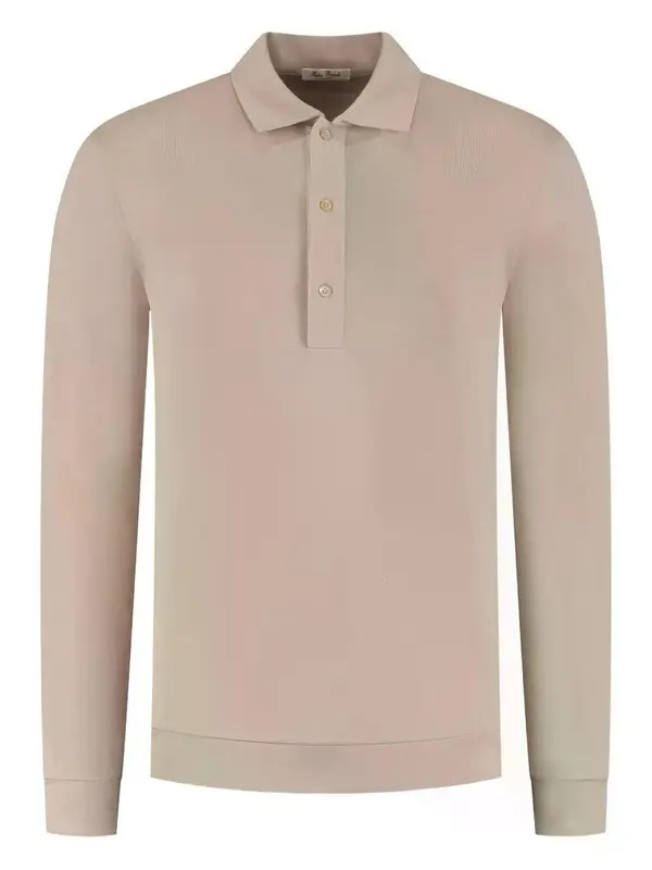 STEFAN BRANDT Lim Long-sleeve Polo Shirt - Neutrals