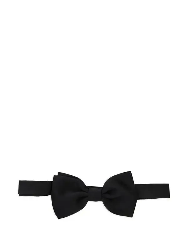 Tagliatore Cotton Bow Tie - Black