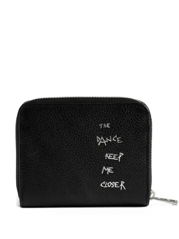 Zadig&Voltaire Mini Graffiti Wallet - Black