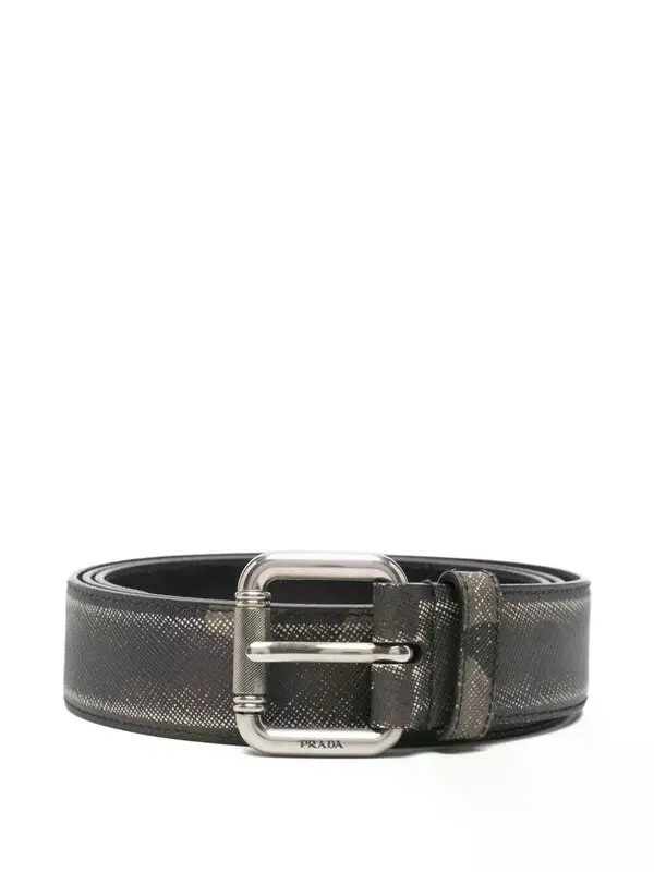 Prada Camouflage Buckle Belt - Brown