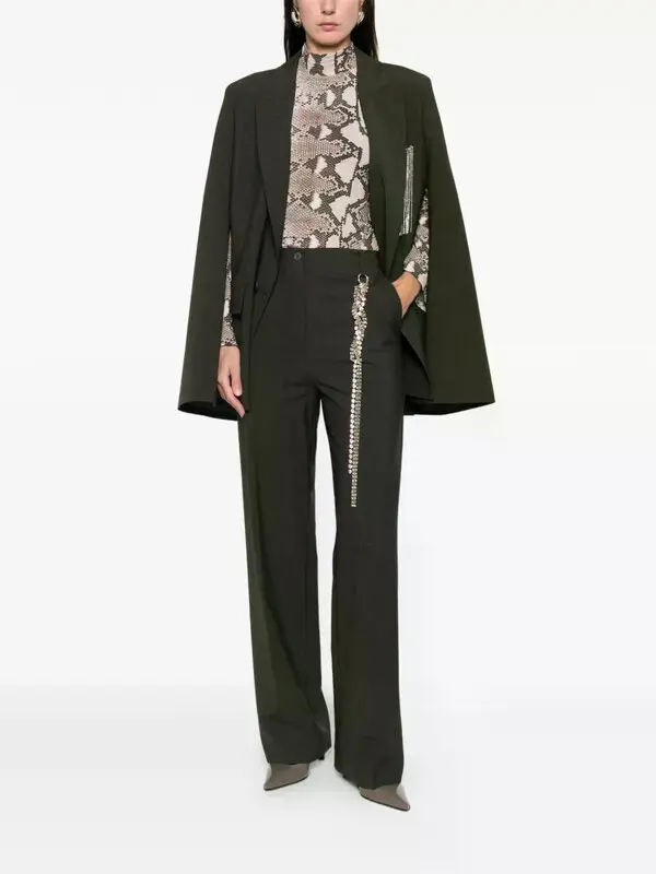 CIRCUS HOTEL Embellished Trousers - Grey