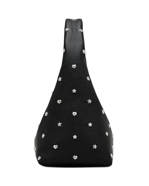 Marc Jacobs The Icon Mini Studded Leather Sack Bag - Black Multi