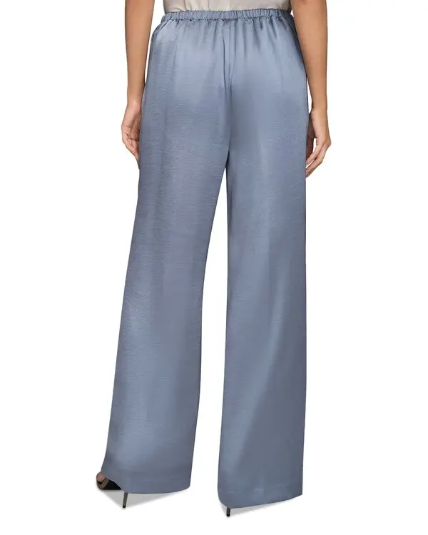 Donna Karan New York Satin Wide Leg Pants - Tempest