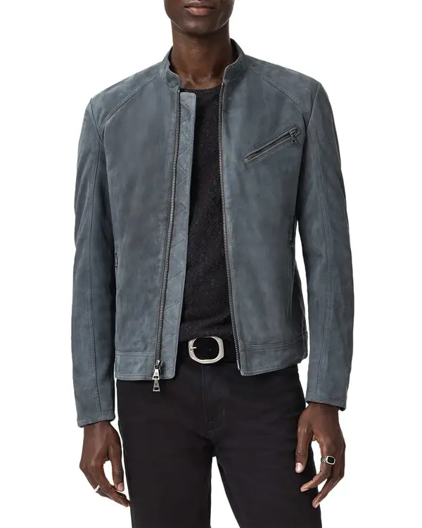 John Varvatos Wren Suede Biker Jacket