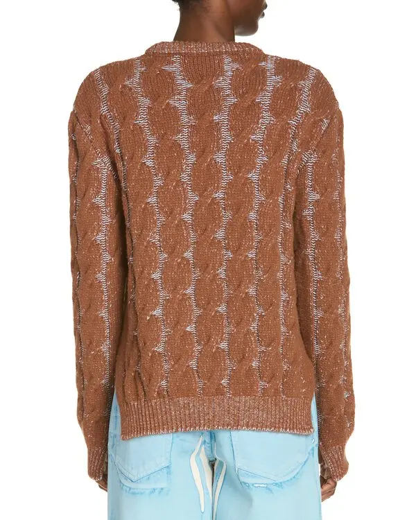 Marni Cable Knit Long Sleeve Sweater